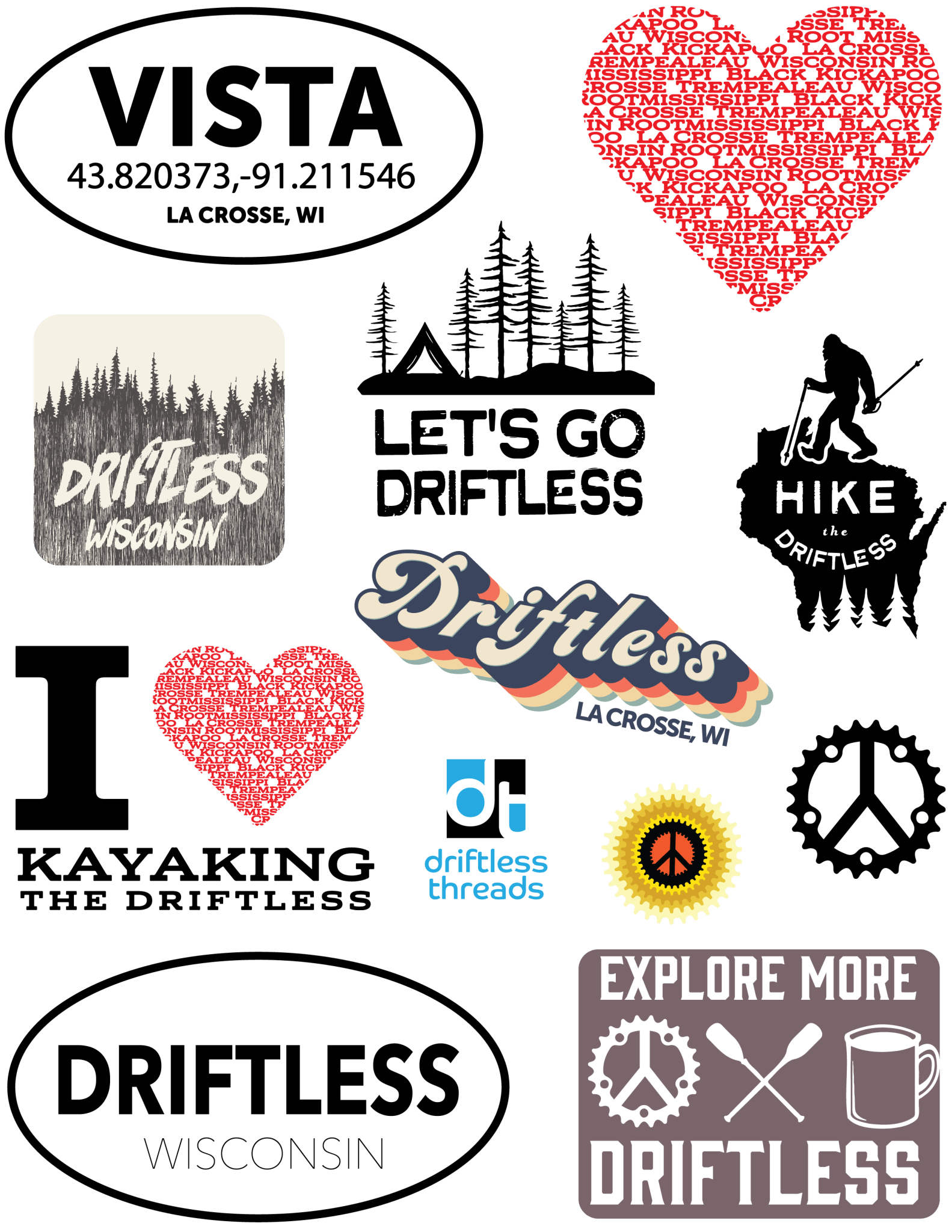 Stickers & Posters – Driftless Threads